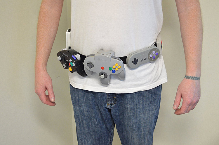A Handmade Nintendo Controller Belt or Bandolier