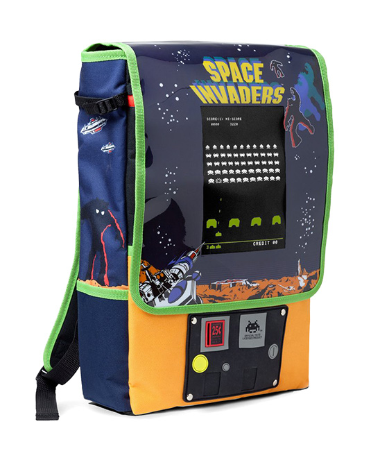 A Retro Space Invaders Arcade Cabinet Backpack