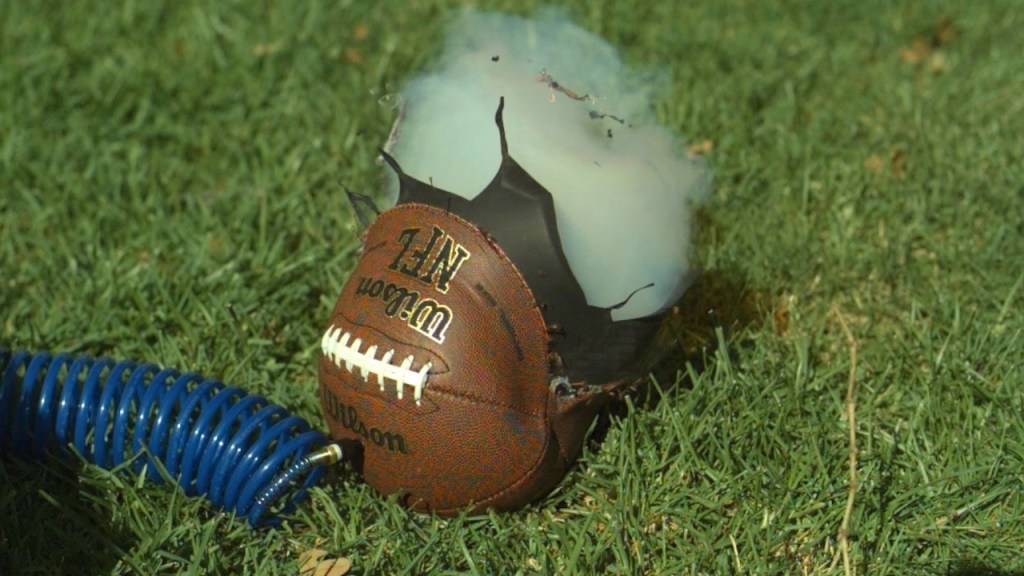 Over-Inflated Footballs and Soccer Balls Exploding in Super Slow Motion