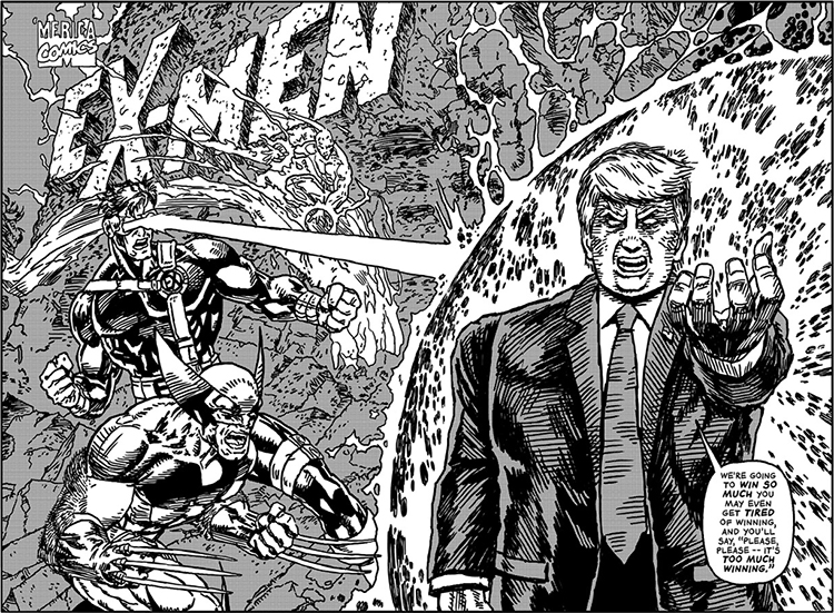 Artist Turns Donald Trump Quotes Into Classic Comic Book Covers