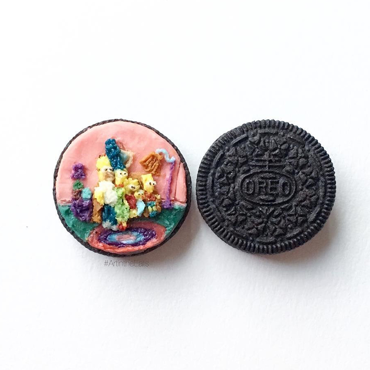 Famous Paintings and Pop Culture Characters Recreated on Oreo Cookies