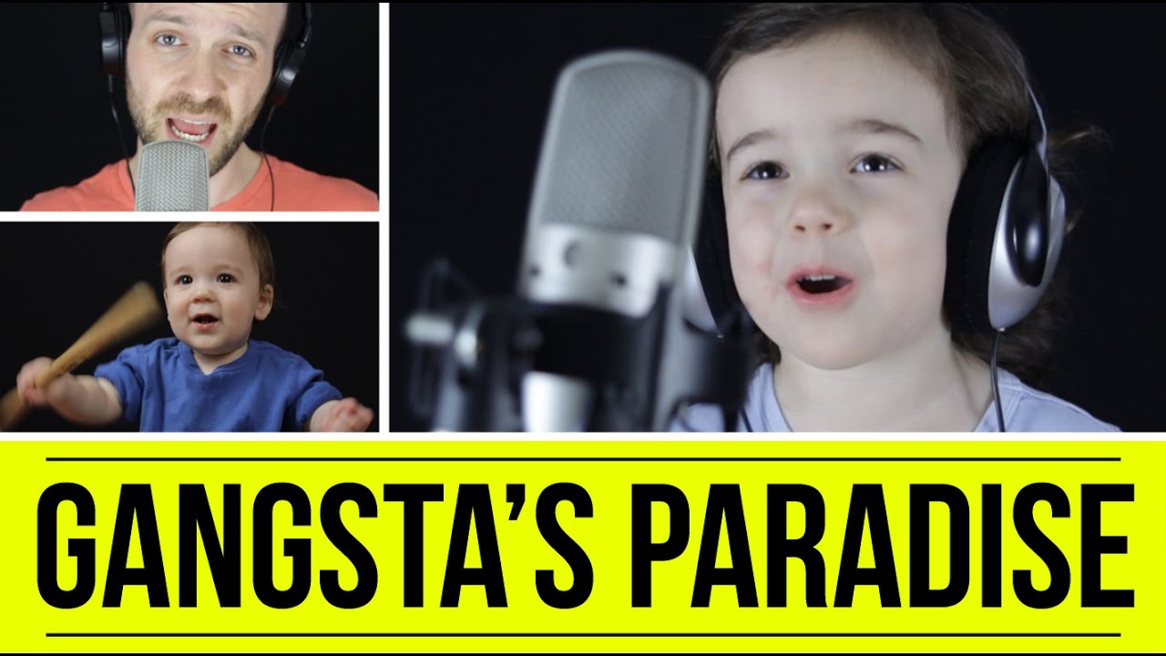 Dad and 4 Year Old Daughter Sing 'Gangsta's Paradise'