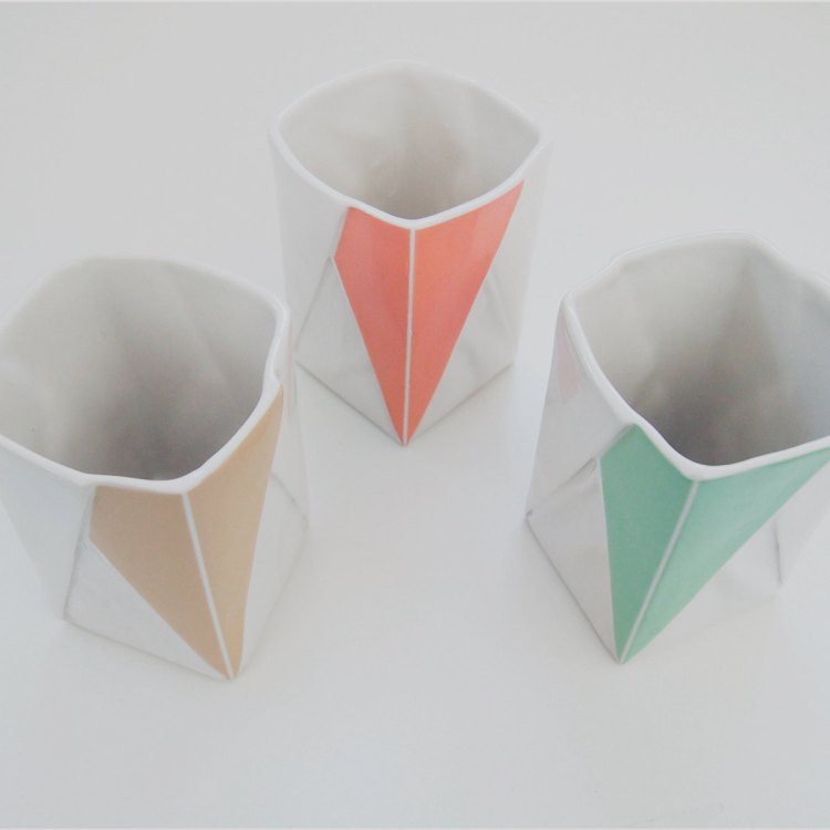 Beautifully Designed Ceramic Origami Dishware