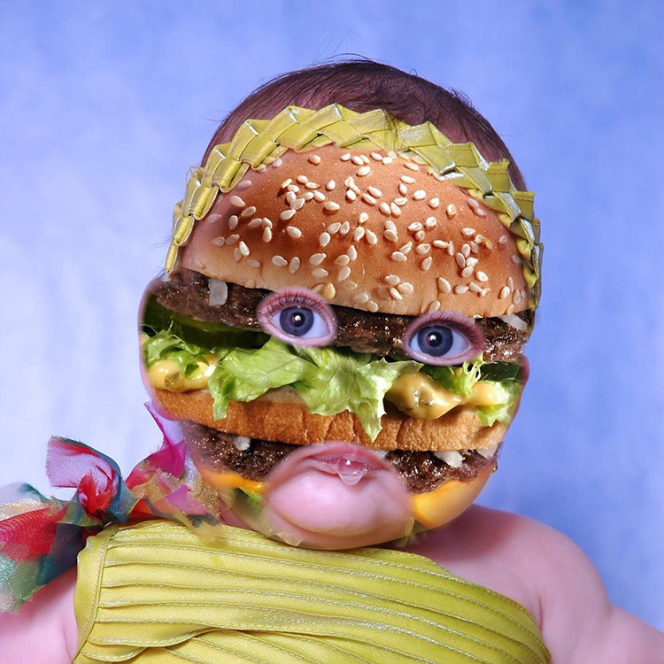 Artist Creates Extremely Disturbing Portrait Collages Out of Random ...