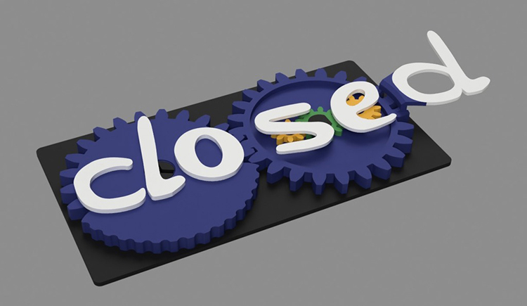 A Clever 3D Printed 'Open and Closed' Sign That Can Be Easily Changed ...