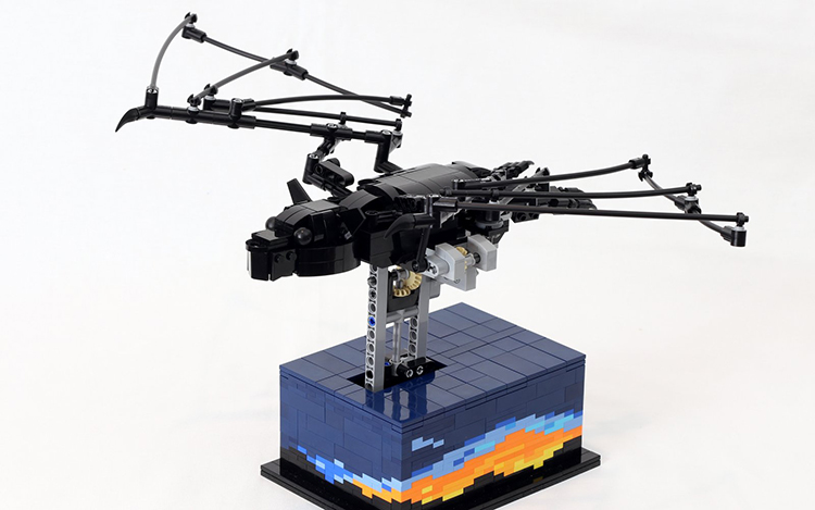 A Fantastic Kinetic LEGO Sculpture of a Bat Gracefully Flapping Its ...
