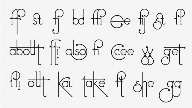 Futuracha Pro, A Modern Interactive Font That Readjusts Based on ...