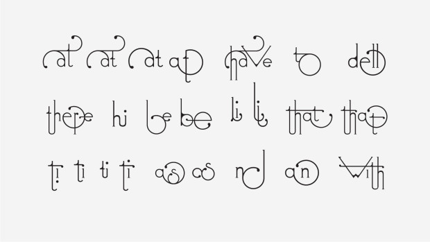 Futuracha Pro, A Modern Interactive Font That Readjusts Based on ...
