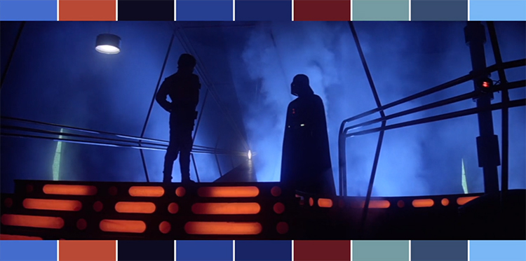 A Visualization of Color Palettes Used in Star Wars