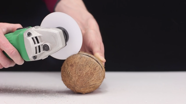 Attempting to Cut Various Objects Using a Paper Disc Attached to an ...