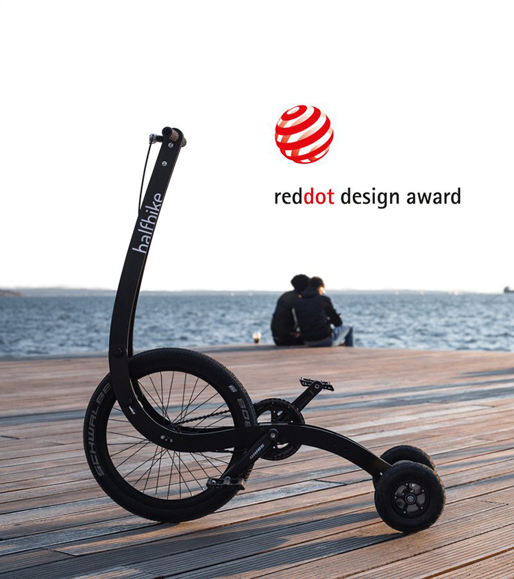 Halfbike, A Compact and Light Standing Bike That You Can Fold Down and ...