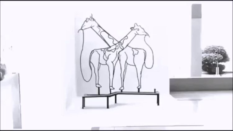 Amazing Anamorphic Wire Sculptures That Appear to Shift Shape When the ...
