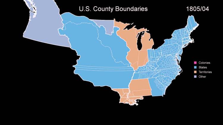 An Animated Timeline Showing the Border Changes of the 48 Contiguous ...