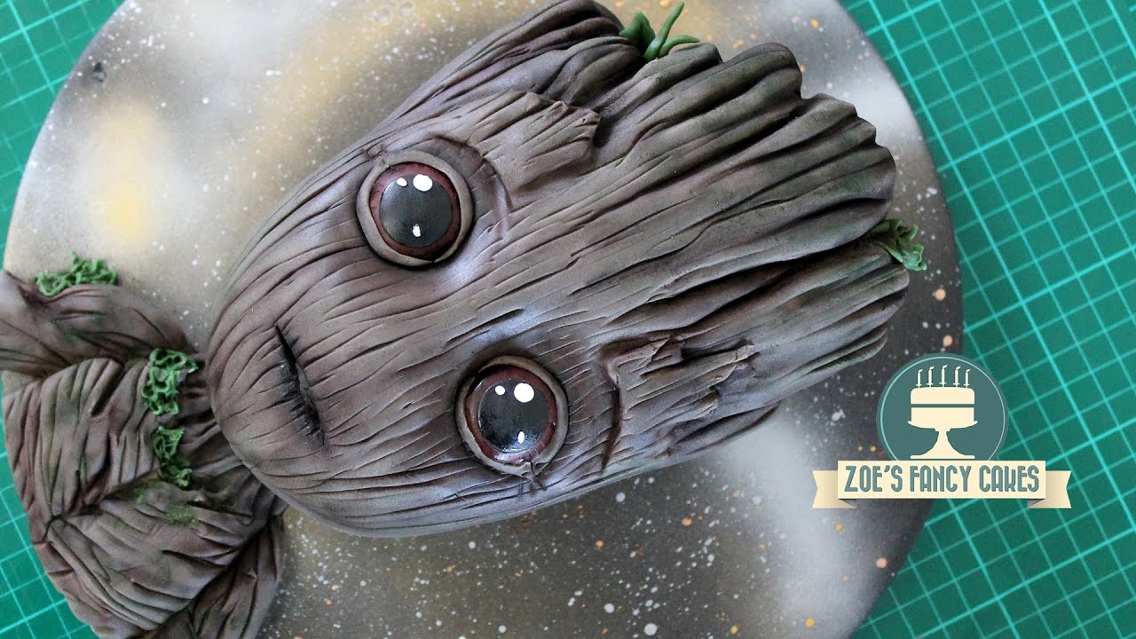 A Super Cute Baby Groot Cake