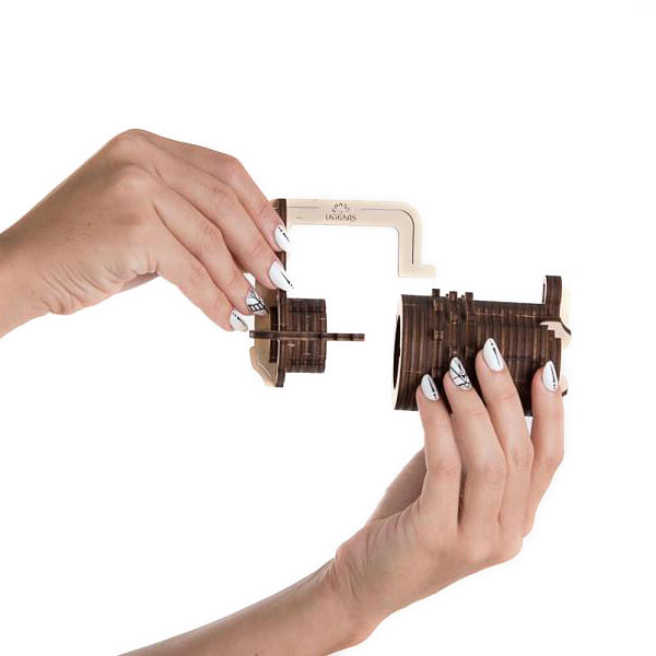 A Mechanical Wooden Combination Lock Kit Inspired by The Da Vinci Code