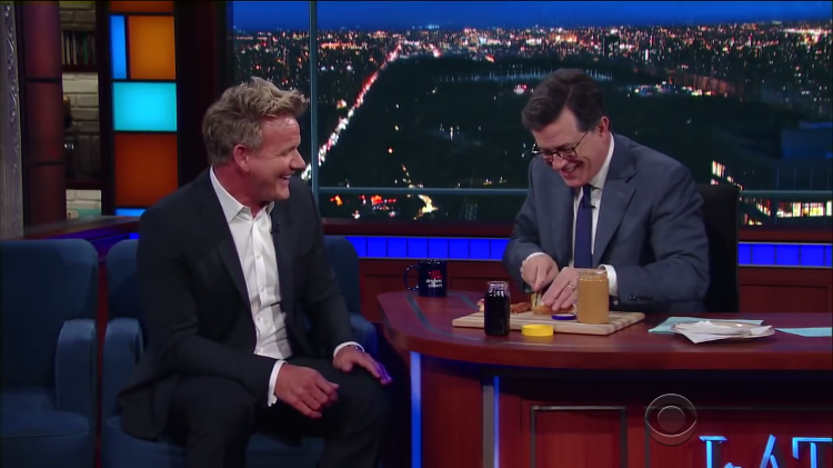 Gordon Ramsay Gives a Foul Mouthed Critique of Stephen Colbert's Peanut ...