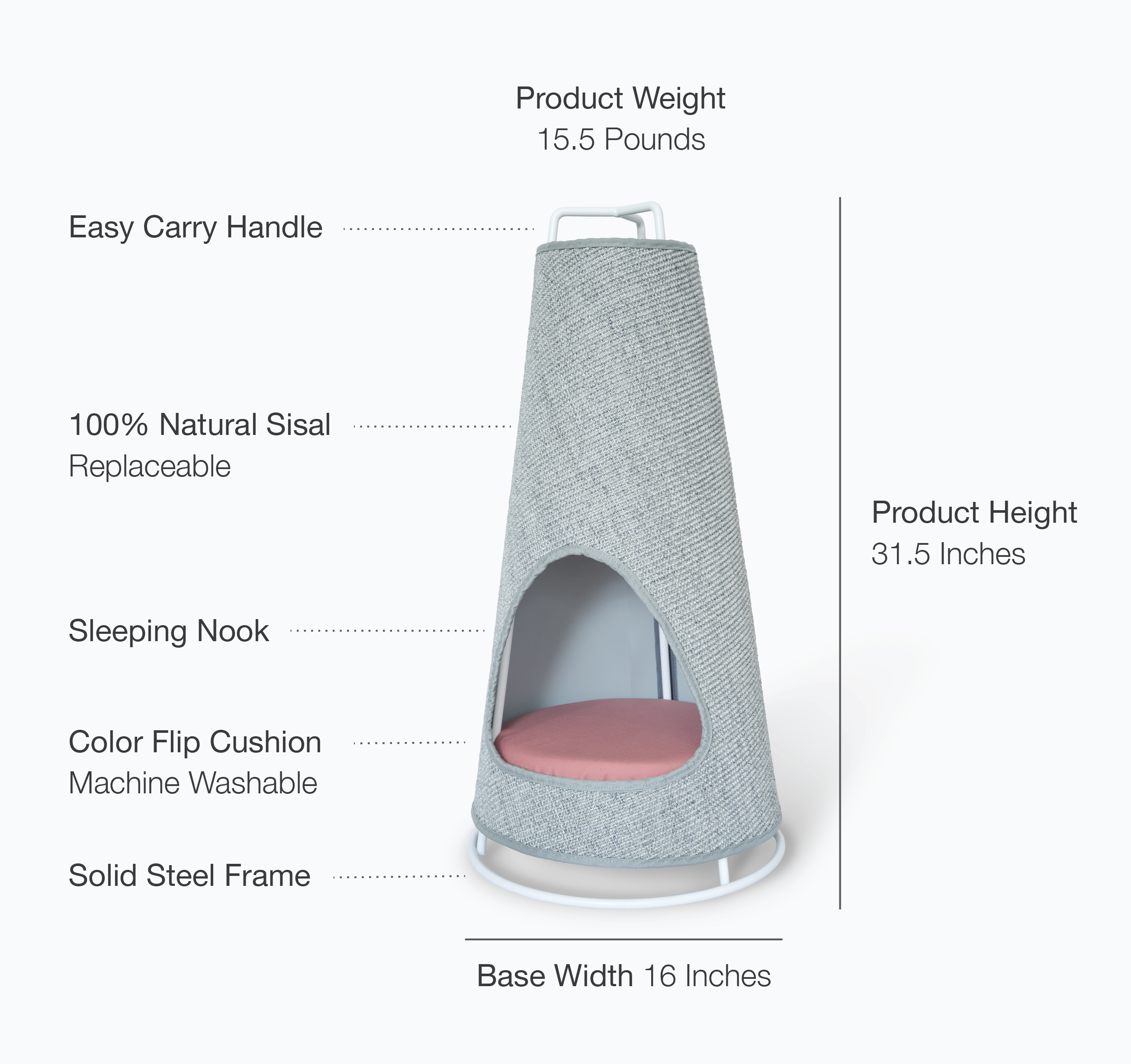 The Cone, A Sleek Modern Cat Scratching Post That Doubles as a Comfy ...