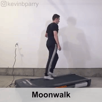 Animator Demonstrates 100 Different Types of Walks While on a Treadmill