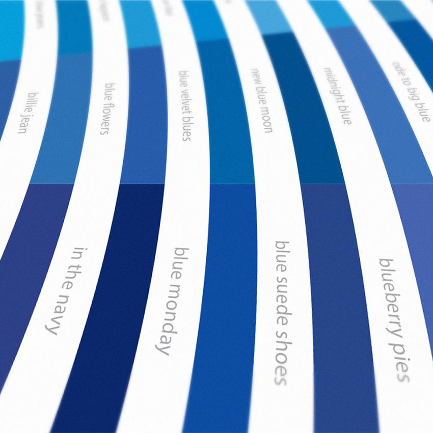 The Colour of Song, A 2017 Color Wheel Print Created From the Titles of ...