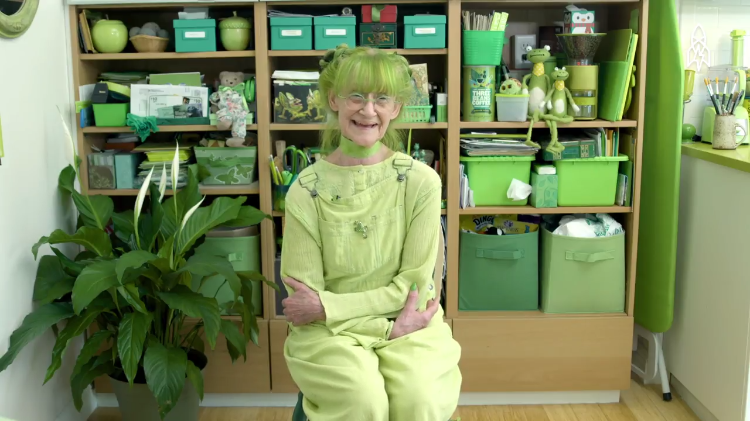 The Famous Green Lady of Brooklyn Shares the Reason Why She Loves the ...