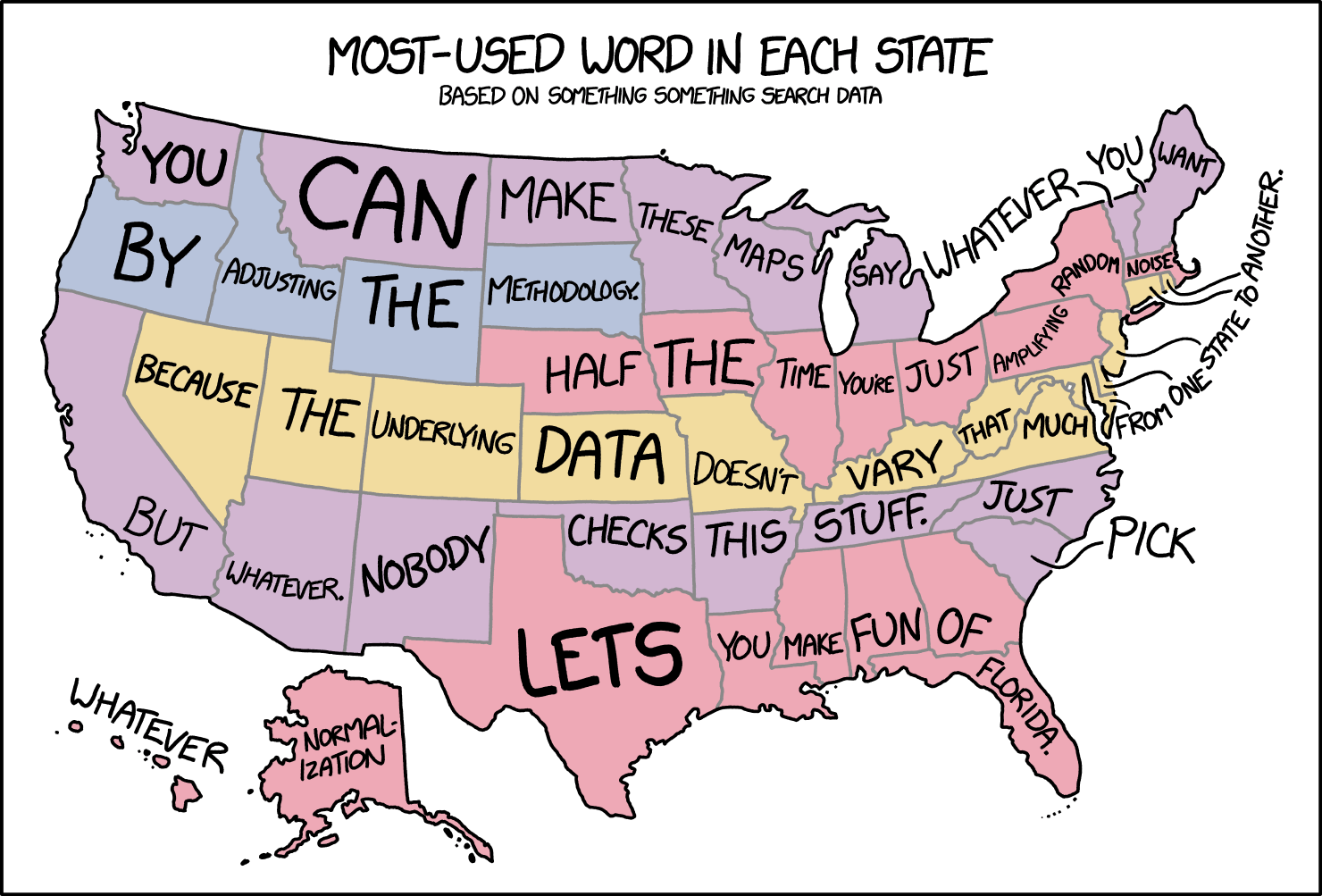 Making Fun of State Word Maps