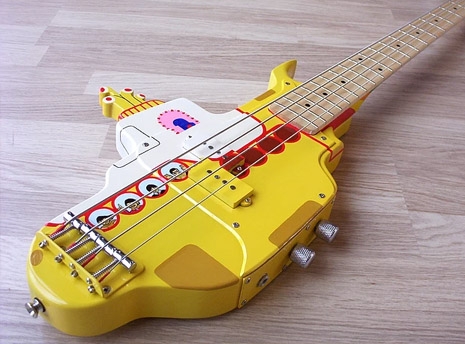 A Magnificently Detailed Custom Bass Guitar Made In the Shape of the ...