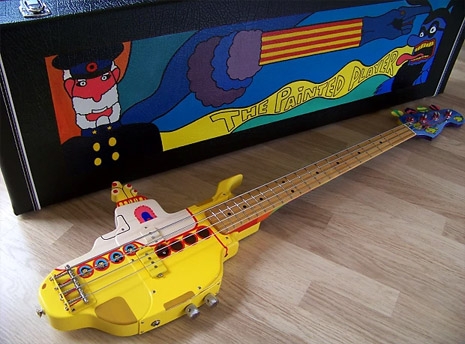 A Magnificently Detailed Custom Bass Guitar Made In the Shape of the ...