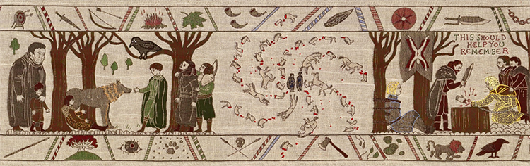 Giant 253-Foot Medieval Game of Thrones Tapestry Features Iconic Scenes ...
