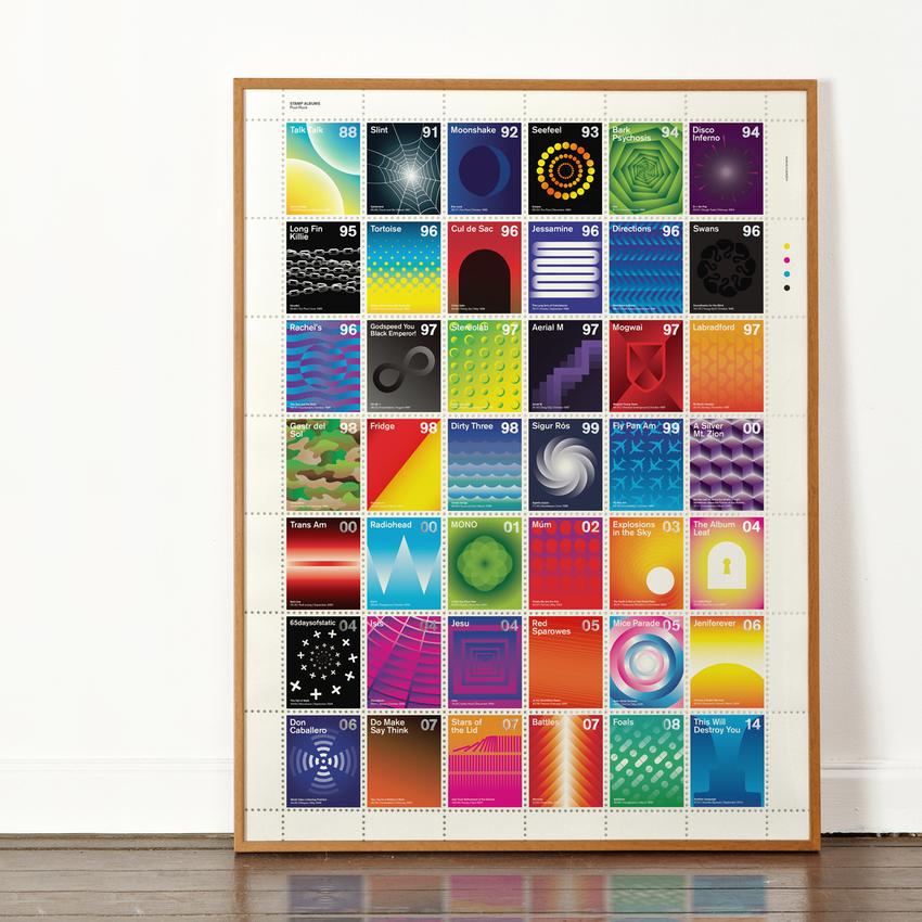 Colorful Lithographs That Imagine Influential Post-Punk and Post-Rock ...