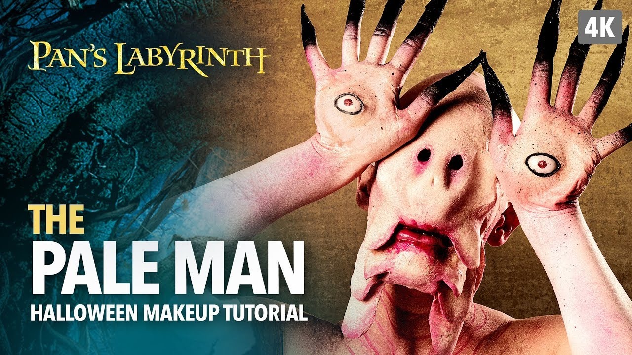 A Frightening Makeup Tutorial for the Pale Man From Pan's Labyrinth