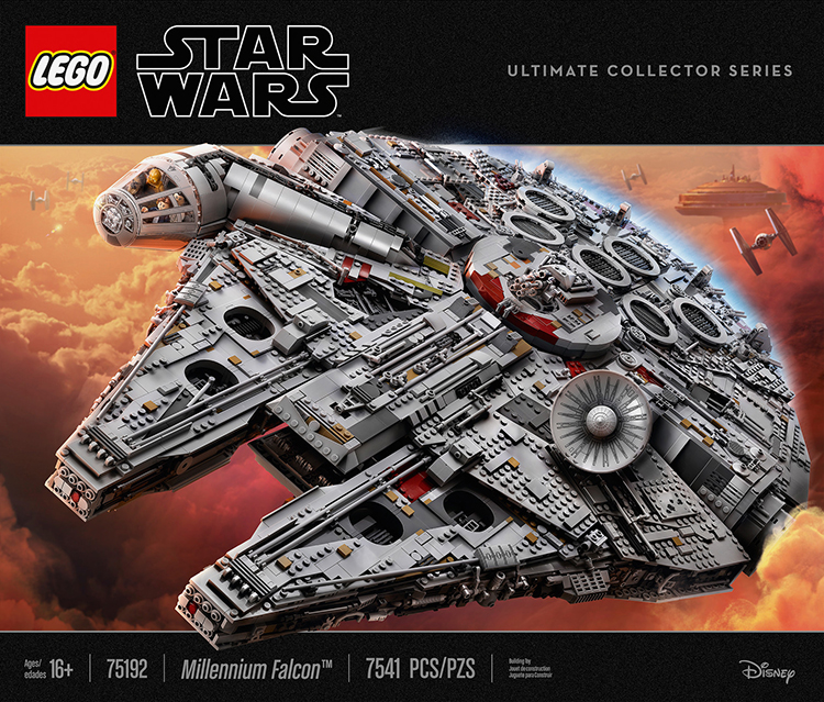 LEGO Unveils 7,541 Piece Millennium Falcon Set