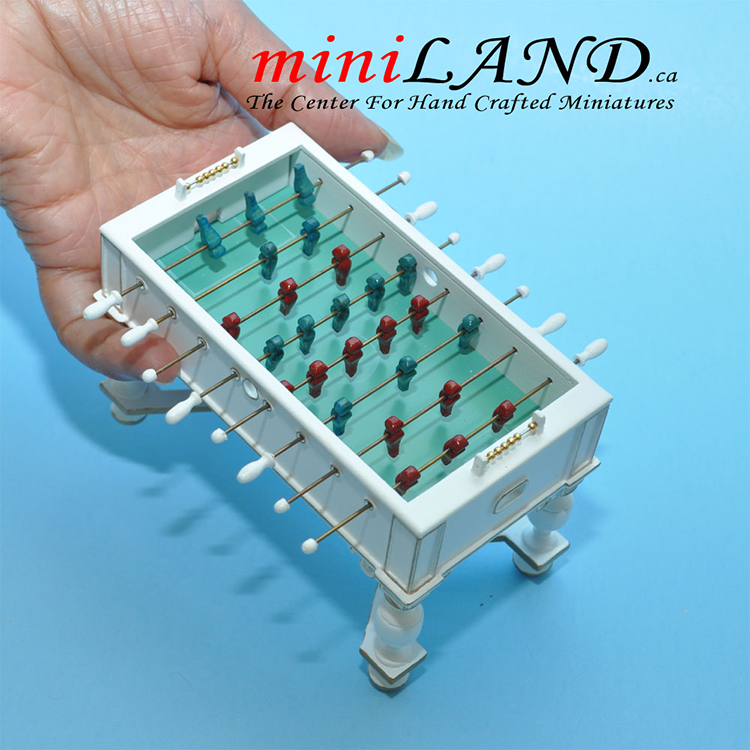 Highly Detailed Miniature Wooden Foosball Tables