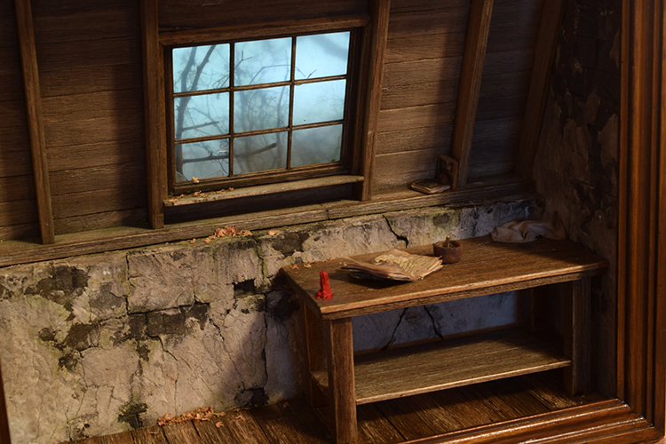 Model Maker Builds Creepy Miniature Scenes Featured Within Shadow Box ...