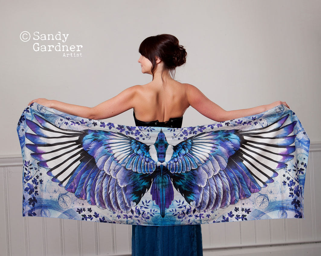 Beautiful Digitally Printed Cotton Scarves Featuring the Colorful ...