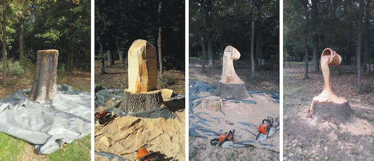 Chainsaw Artist Transforms a Tree Stump Into a Gorgeous Sculpture of a ...