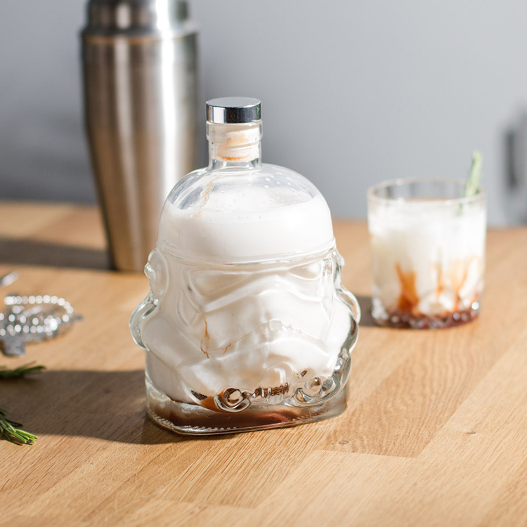 Glass Star Wars Stormtrooper Helmet Decanter