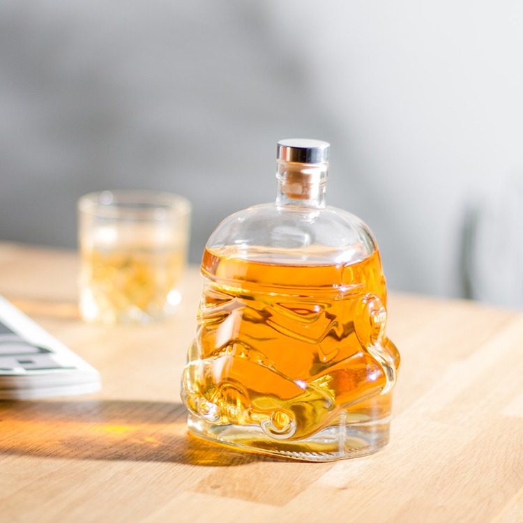 Glass Star Wars Stormtrooper Helmet Decanter