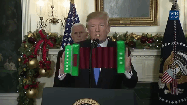 Donald Trump Appears to Play an Accordion During Public Speeches in ...