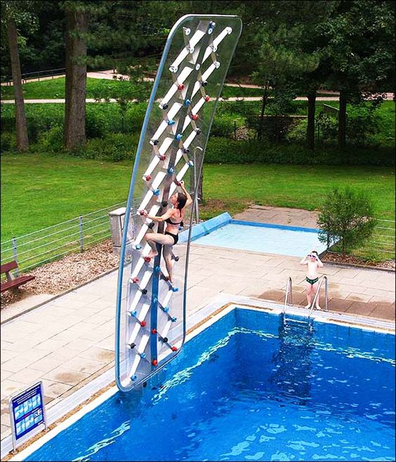 AquaClimb, Custom Poolside Mounted Climbing Walls That Help Make It ...