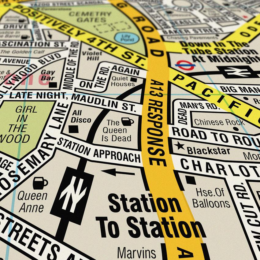 Song Map, An Updated Street Map of London With All the Roads Reimagined ...