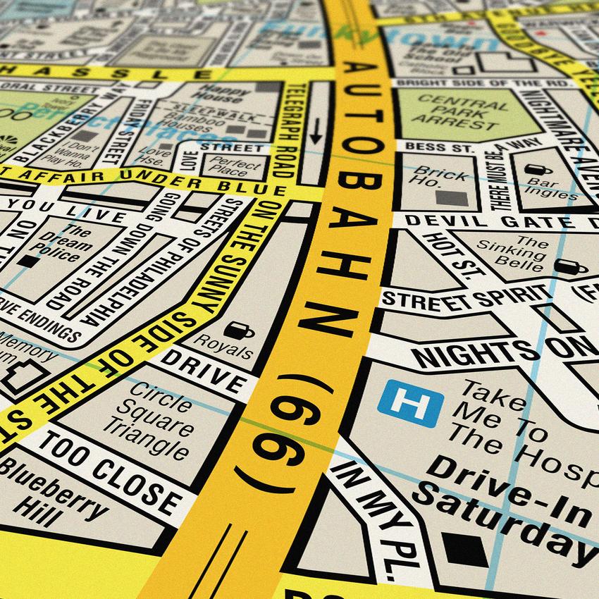 Song Map, An Updated Street Map of London With All the Roads Reimagined ...
