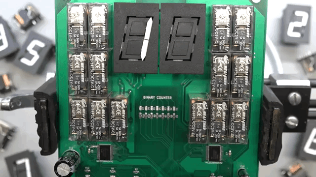 A High Speed Mechanical Display Rhythmically Going Through Its Numeric ...