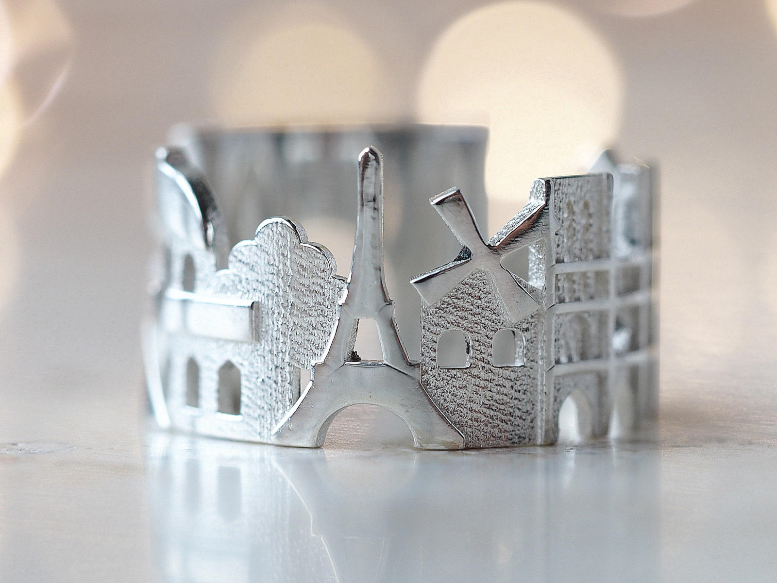 Stunning Cityscape Rings Featuring Significant Geographic Icons From ...