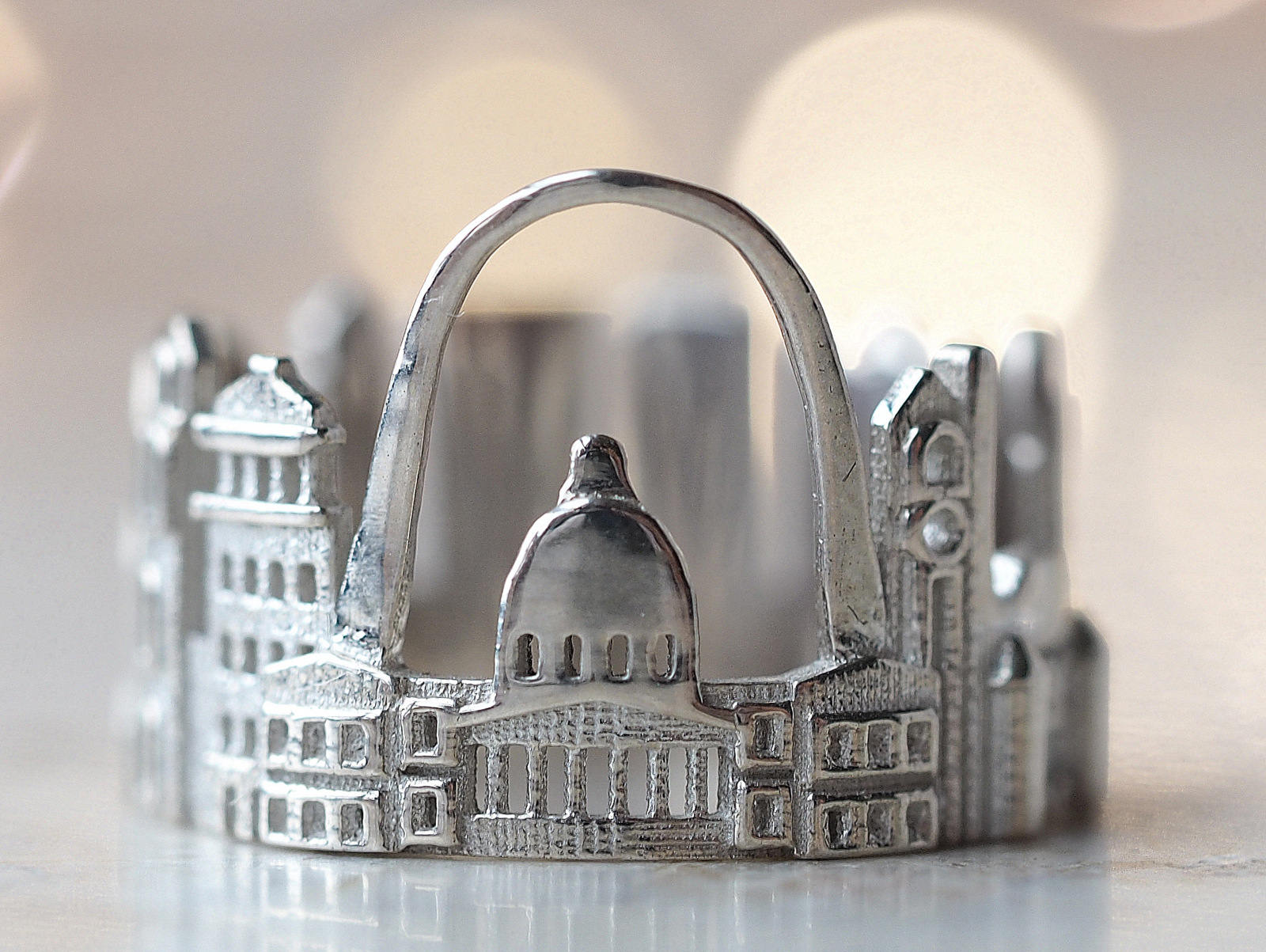 Stunning Cityscape Rings Featuring Significant Geographic Icons From ...