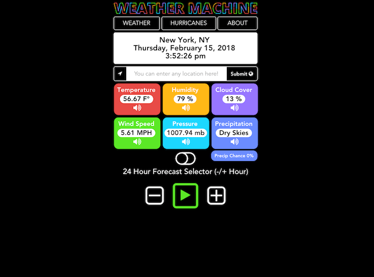 An Interactive Weather Machine That Gives Data Driven Sound to an ...