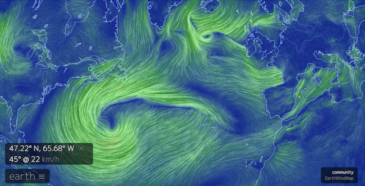 A Mesmerizing Animated Interactive Map Visualizing Global Wind Patterns ...