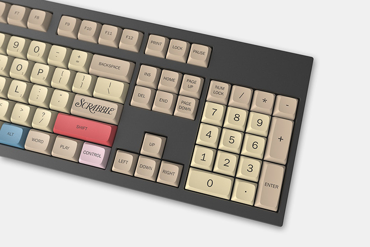 Scrabble Mechanical Keyboard and Keycap Set