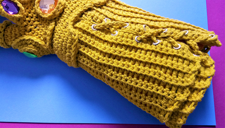A Crocheted Infinity Gauntlet for Ruling the Universe
