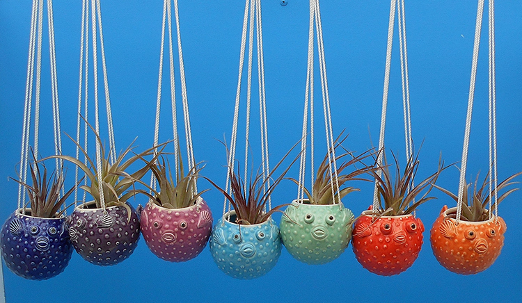 Adorable Ceramic Sea Creature Hanging Air Planters