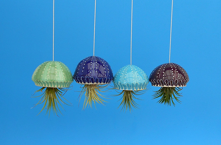 Adorable Ceramic Sea Creature Hanging Air Planters